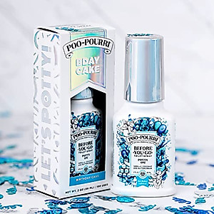 Poo-Pourri Before-You-Go Toilet Spray, Birthday Cake Potty On!, 2 Fl Oz - Vanilla, Coconut and Buttercream