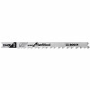 BOSCH U144DF 5-Piece 4 In. 6 TPI Progressive Tooth Speed for Hardwood U-shank Jig Saw Blades