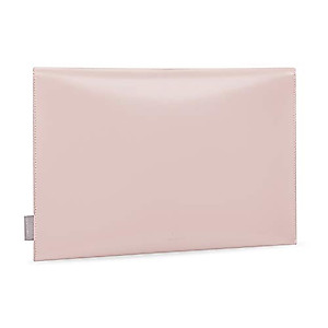 Comfyable Leather Tablet Sleeve Compatible for iPad Pro 12.9 inch M2 2022 M1 2021 3rd 4th 5th 6th Gen & Smart/Magic Keyboard with Pencil Holder - PVC Leather Envelope Sleeve Tablet Case for iPad, Pink