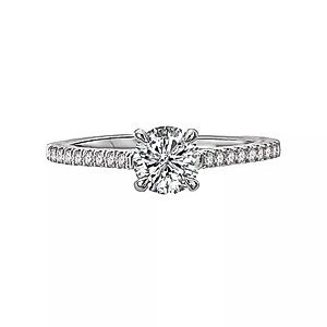 SISGEM 10K 14K 18K Solid Gold Engagement Rings for Women,Set 1.3/2.3 carat(cttw) Round Cut Classic Moissanite Rings Bridal Wedding Engagement Anniversary Promise Bands with Engraved Name (Style-2, 18K-Gold)