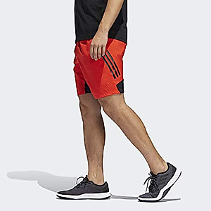 adidas 4KRFT Tech Woven 3-Stripes Shorts Men's, Red, Size 2XL