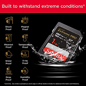 SanDisk 64GB Extreme PRO SDXC UHS-II Memory Card - C10, U3, V60, 6K, 4K UHD, SD Card - SDSDXEP-064G-GN4IN