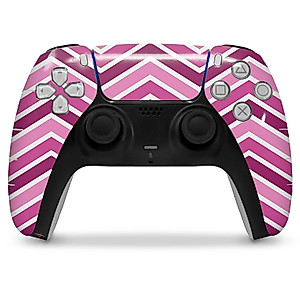 WraptorSkinz Skin Wrap compatible with Sony PS5 DualSense Controller Zig Zag Pinks (CONTROLLER NOT INCLUDED)