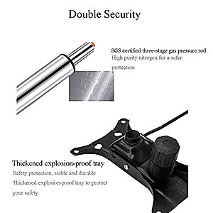 KXDFDC Home Office Chair, Gray Office Chair, Comfortable Upholstered Computer Chair, Adjustable Height Swivel Chair, Home Office Furniture