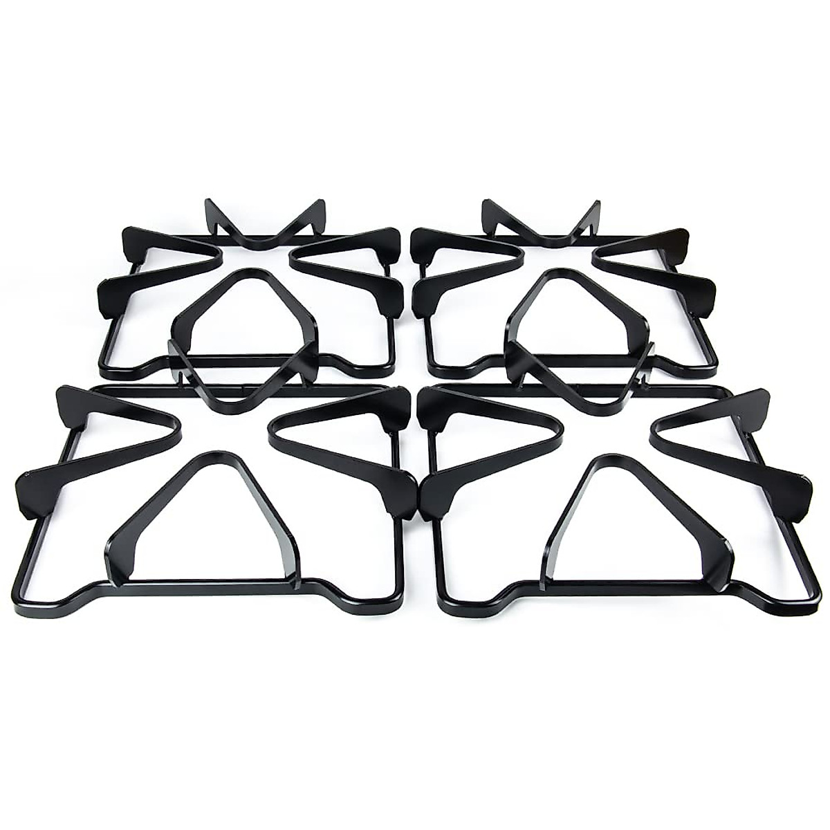 8053458 4 Pack of Gas Range Burner Cooking Grate for Compatible with Whirlpool WPW10268483 W10268483 8053580 AP6018155 PS11751457