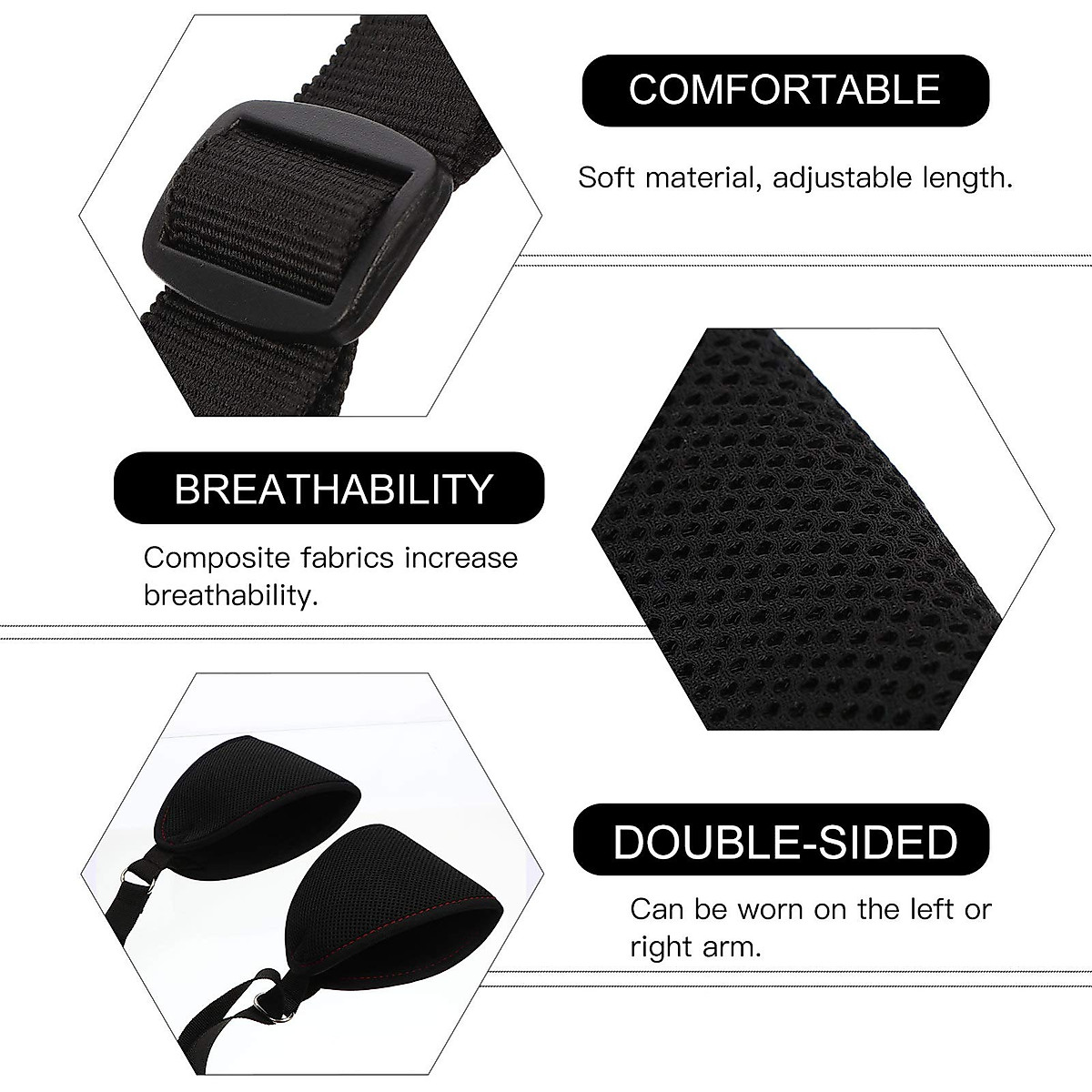 HEALLILY forearm sling kickstand arm support sling Forearm Support Brace broken arm sling kids shoulder immobilization sling Shoulder Injury sling slings medical breathable mesh Strap child