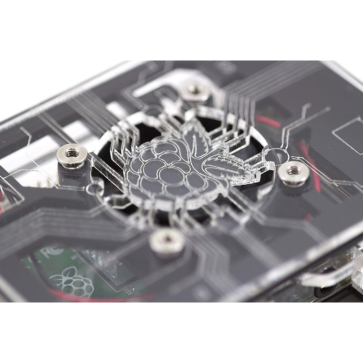 C4Labs Zebra Virtue Fan Case for Raspberry Pi 4B, 3, 2 and B+ (Black Ice)