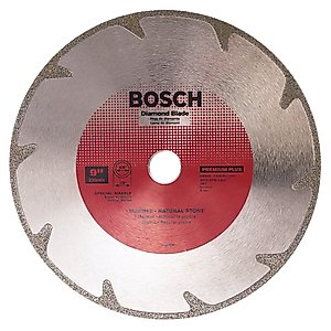 Bosch DB968 Premium Plus 9-Inch Dry Cutting Continuous Rim Diamond Saw Blade with 7/8-Inch Arbor for Marble