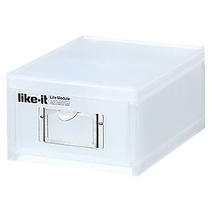 Like-It MX-16 Desktop Organizer, 5.71" x 7.91" x 3.62", Translucent White