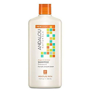 Andalou Naturals Argan Oil and Shea Moisture Rich Shampoo, Pack of 3