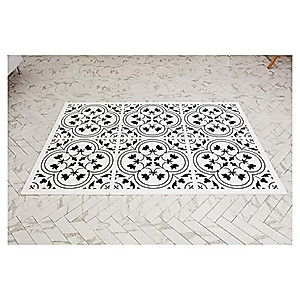 Eggyo Premium Stylish Foam Baby Mat, 72 by 48 Inches, White and Black