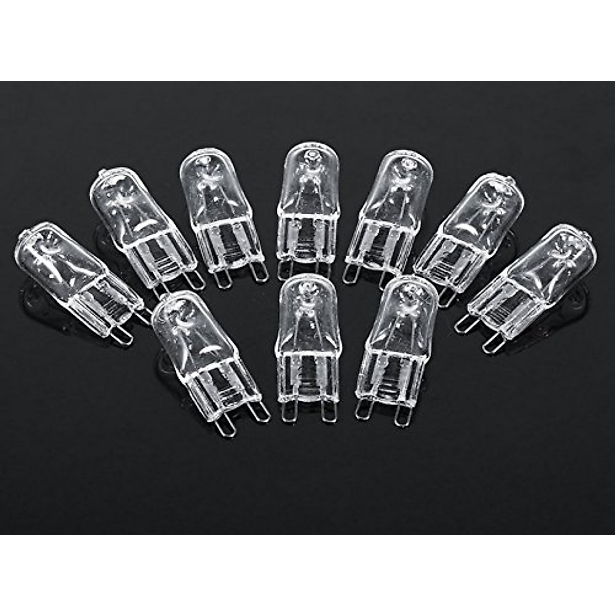 G9 60W Halogen Bulbs T4 G9 Halogen Bulbs G9 Base Bi-pin Halogen Bulb T4 JCD 120V G9 60 Watt Halogen Light Bulb,Clear,Warm White 2700K,Pack of 10