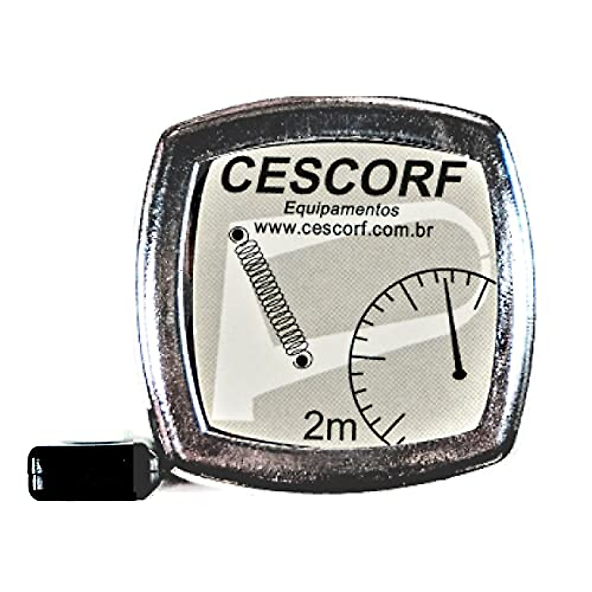 Cescorf Anthropometric Tape Measure with Flat Flexible Steel Blade for Body Circumference Measurements, 6mm x 2m, Metric, with Blank Space Before Zero, Ideal for Dieticians, Nutritionists, Trainers