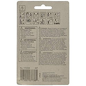 Amscan Large 3.25" White Spiral Candle Sets (24ct) Party Supplies, 3 1/4"