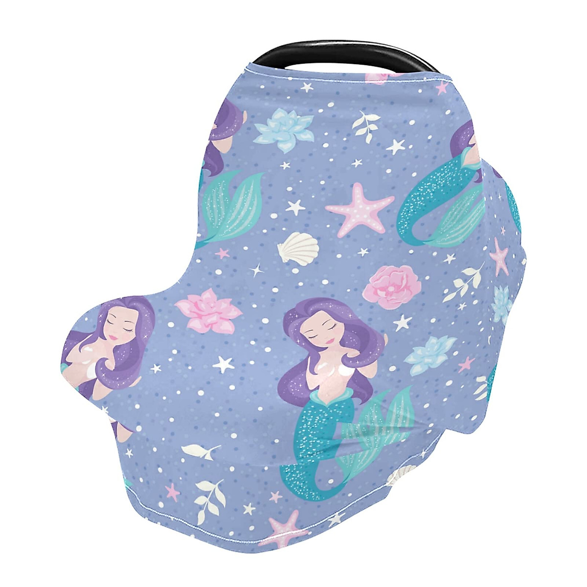 Nursing Cover Breastfeeding Scarf Mermaid- Baby Car Seat Covers, Infant Stroller Cover, Carseat Canopy(193)