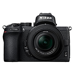 Nikon Z50 Mirrorless Camera with NIKKOR Z DX 16-50mm f/3.5-6.3 VR Lens - Bundle with Case, 64GB SDXCU3 Card, ML-L7 Bluetooth Remote Control, Tripod, EN-EL25 Battery, Software Pack + More