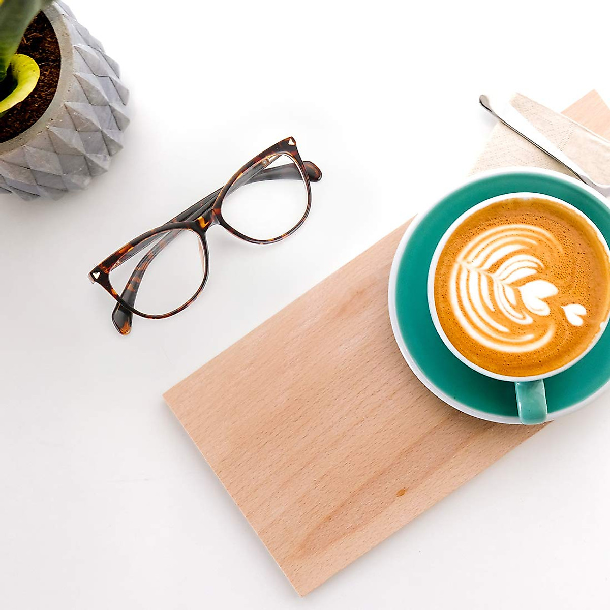 MEETSUN Non Prescription Glasses Frame for Women,Retro Cateye Fake Eyeglasses HD Clear Lens (Tortoise Frame Clear Lens)