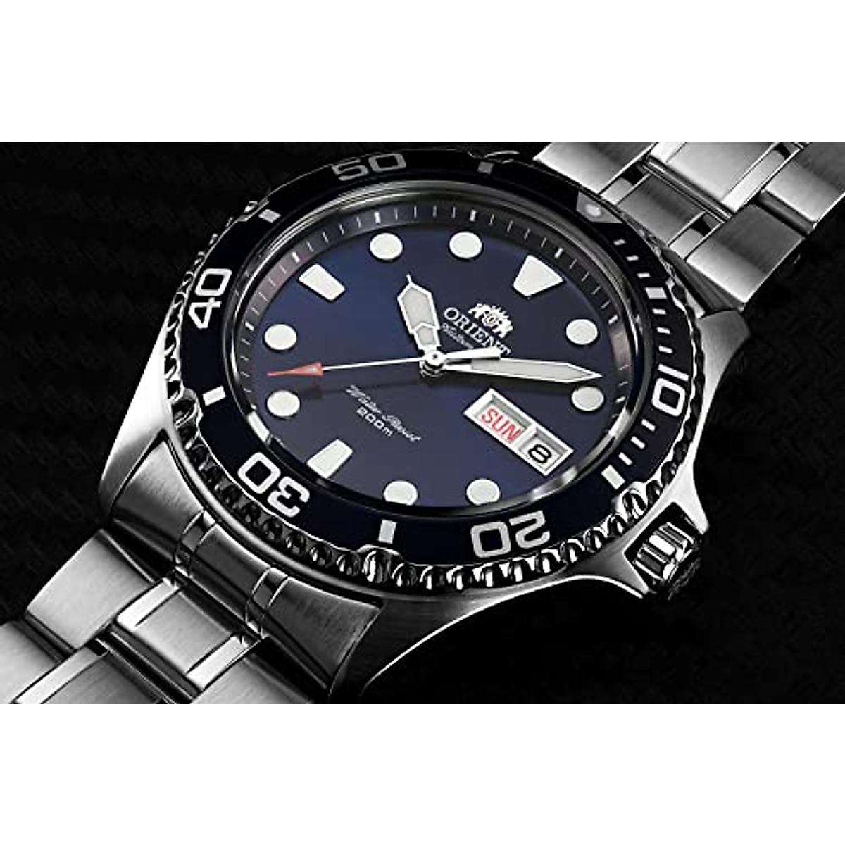 ORIENT Men's Japanese Automatic / Hand-Winding Stainless Steel 200 Meter Diving Watch