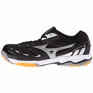 Mizuno Women's Wave Rally 5 Volley Ball Shoe,Black/Silver,6 M US