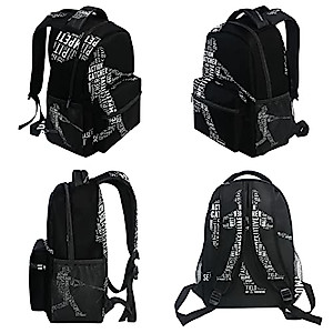 SUABO Baseball Batter Backpack for School Student Laptop iPad Tablet Travel School Bag for Boys Daypack