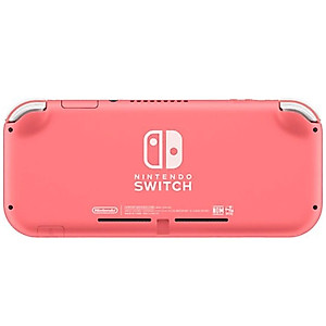 Nintendo 2021 Switch Lite Console Family Christmas Holiday Bundle - Coral, 5.5" Touchscreen Display, Built-in Plus Control Pad, Speakers, WiFi, Bluetooth 4.1, Charging Station Bundle