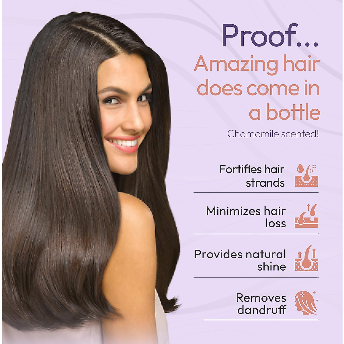 Nora Ross Garlic Shampoo with Chamomile Scent for Normal to Dry Hair, Thickening & Volumizing Formula, All Natural Care against Excess Hair Loss - 32 Oz