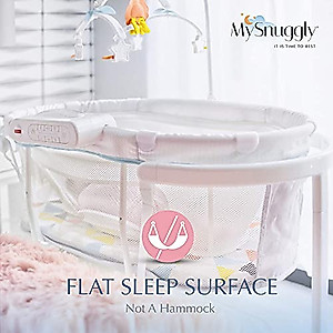 MySnuggly Newborn Bassinet Insert for Soothing Motions Bassinets | Patented Safe Real Cuddling Feeling for Better Sleep