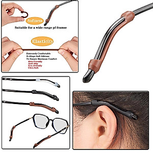 34PCS Eyeglasses Retainers Silicone Glasses Temple Holders Anti-slip Protectors Comfort Eyewear Spectacle Stay Put Glasses Stoppers Ear Grip Hooks… (Eyeglasses Retainers-34PCS)