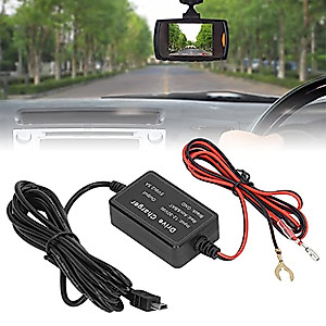 Car Camera Power Cord, Durable Well Organized Convenient Operation All Day Surveillance Wide Applicability Cam Hardwire Kit for GPS Navigator (MINI)