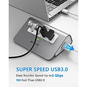 USB 3.0 Hub, 4 Ports USB Hub 5Gbps Multi USB Port Expander USB Extender Aluminum USB Splitter with 3.3ft Cable,USB Multiport Adapter for Laptop,PC,Desktop,Mouse,Keyboard,PC USB A Device