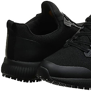 Skechers Women's Squad SR Food Service Shoe, Black, 8 Wide