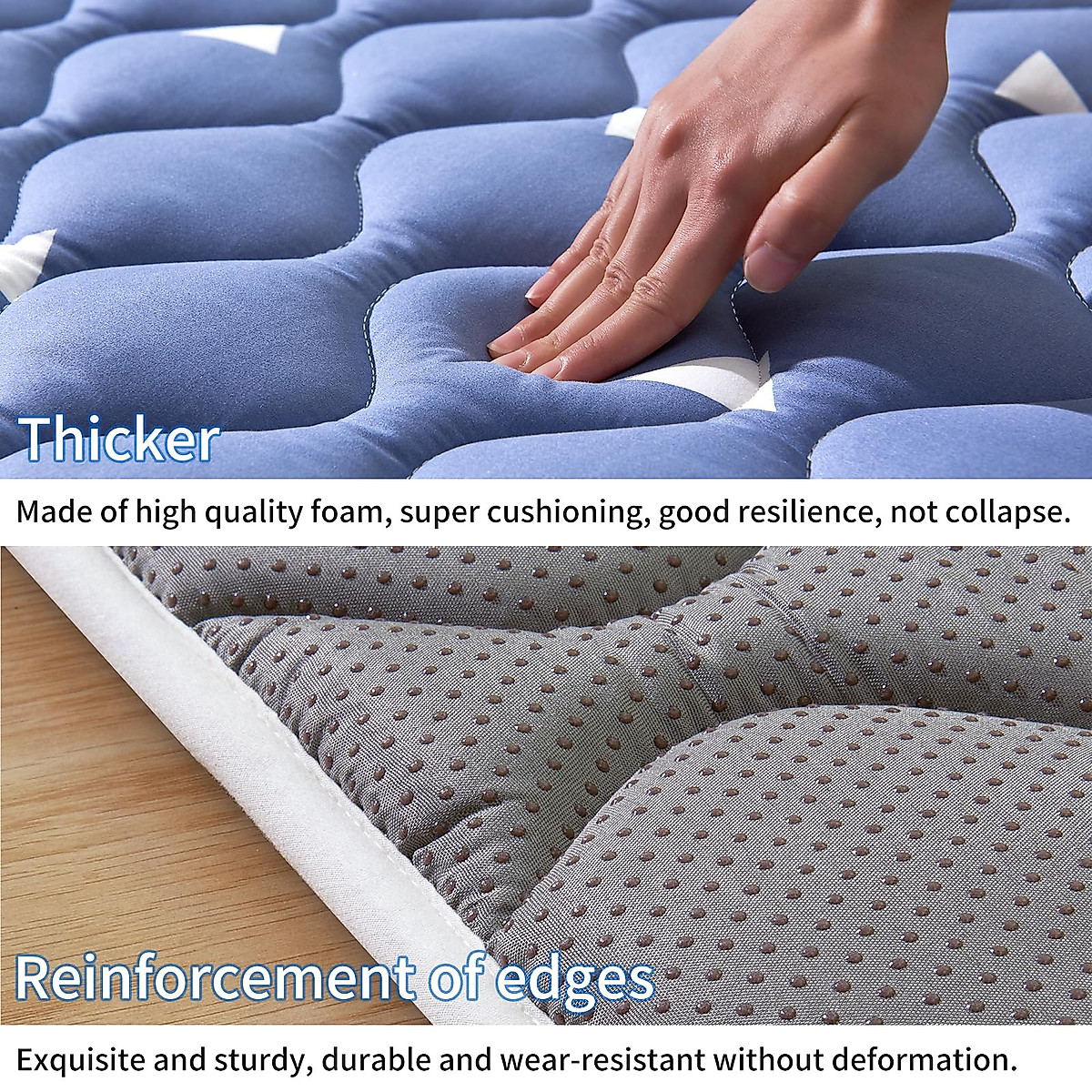 Premium Baby Play Mat 79" X 63", Thicken Foam One-Piece Crawling Mat, Extra Large Non-Slip Cushioned Activity Playmats for Babies, Toddlers, Infants, Play & Tummy Time