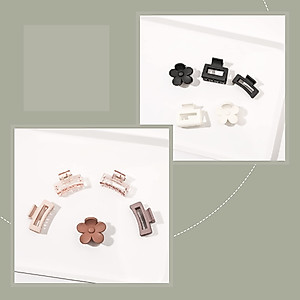 Small Claw Hair Clips for Thin Hair - 22 Pcs Medium Mini Hair Clips for Shot Hair Tiny Clip Accessories for Women Girls