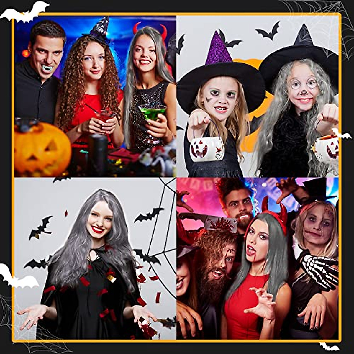 VOLLUCK Silver Gray Hair Wax Pomades 4.23 oz - Natural Hair Coloring Wax Material Disposable Hair Styling Clays Ash for Cosplay, Party (Silver Gray)