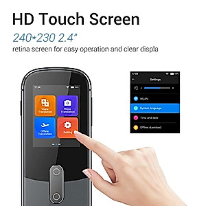 Wooask Language Tranlator Device Real-time Two Way Vocie Translation in 138 Languages for Learning Travel Business