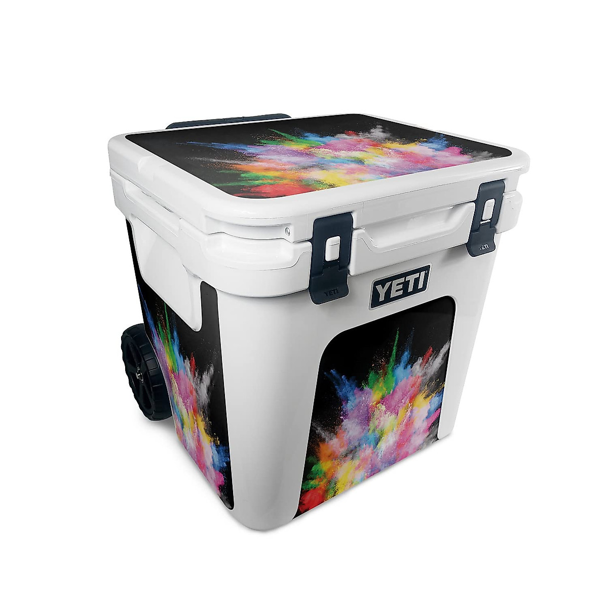 MightySkins Skin Compatible with Yeti Roadie 48 Wheeled Cooler - Paintsplosion | Protective, Durable, and Unique Vinyl Decal wrap Cover | Easy to Apply, Remove, and Change Styles | Made in The USA