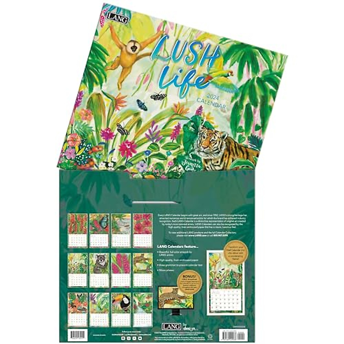 LANG Lush Life 2024 Wall Calendar (24991002024)