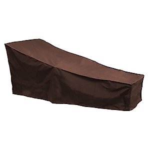 Waterproof Patio Loge Chair Cover, Garden Patio Furniture Cover, Outdoor Loge Chair Protector For Home Patio, Beach, Poolside Furniture (Coffee)
