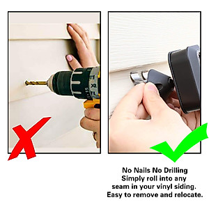 Vinyl Siding Clips for Blink Camera, Damage-Free Outdoor Siding Screws Hooks Hanger for Mounting XT2 Camera Home Security System, Weatherproof Stainless Steel Blink Siding Mount (10 Pack)