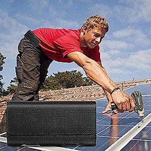 Mopaclle Phone Holster for Galaxy Note 20 Ultra/ S23 Ultra / S21+/ A13/ A14/ A03/ A04s/ A42/ A21/A52 /A53/A73/ iPhone 13 Pro Max/ 15 Plus/Moto G Stylus, Nylon Belt Clip/Loops Phone Pouch Card Holder