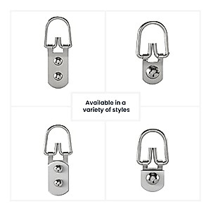OOK 50207 20-Pound Steel D-Ring Hangers, 2-Pack