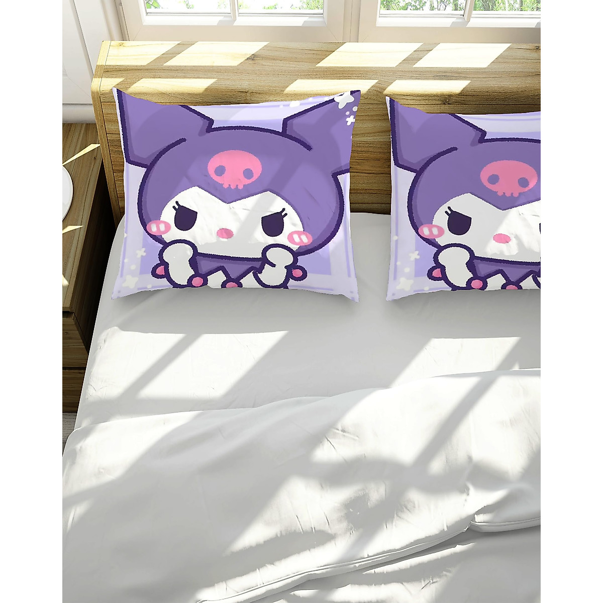 EIANLAI 3D Digital Printing Cute Bunny Cartoon Theme Duvet Cover Microfiber Duvet Cover with Hidden Zipper for Kids, Boys and Girls Bedding (1 Duvet Cover and 2 Pillowcases)-Twin