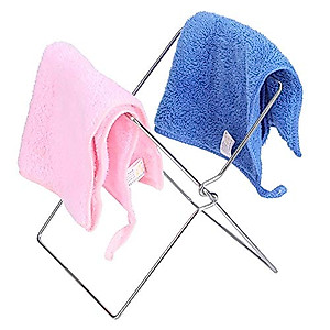 Yosoo123 Kitchen Rack Stainless Steel Foldable Garbage Bag Rack Stand Trash Bag Rack Holder Kitchen Utensils