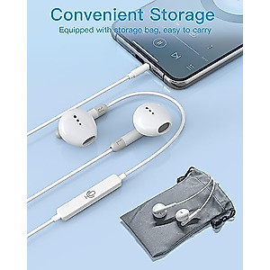 Oceovc Wired Earbuds with 3.5mm Plug, Wired Headphones in-Ear Earphones Corded with Microphone Built-in Remote, Compatible with iPhone/iPad/PC/Android and Most 3.5mm Jack Devices for Music, Podcasts