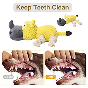 X-XDUN Dog Toy, Large Dog Squeaky Toys, Stuffed Animal Dog Plush Toy for Puppy, Small, Middle, Large Dogs，Puppy Chew Toys Small Dogs to Keep Them Busy