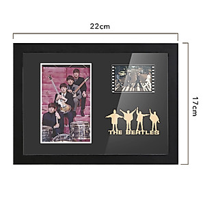 veratwo The Beatles Gifts,Beatles Picture Framed Decoration with 1x 35mm Film Display,Beatles Memorabilia for Huge Beatles Fans on Birthdays/Christmas/Thanksgiving 8x6 Inches
