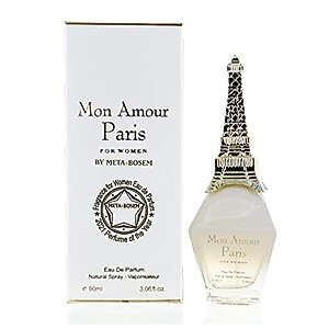META-BOSEM MON AMOUR PARIS - DONNA BELLA ITALIA, Eau de Parfum Spray for Women, Wonderful Gift, Feminine, Daytime and Casual Use, for all Skin Types, a Classic Bottle, 3.06 Fl Oz