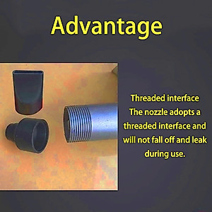 Mortar Grout Gun HBCHEN Large Size Stainless Steel Portable Pointing Grouting Caulking Sprayer with 9 Nozzles, High Temperature Resistant