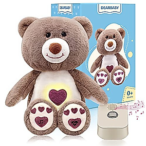 DEARBABY Baby Sleep Soother,Newborn Essentials Baby Stuff Toys 0-6 Months,Baby Christmas Girl Gifts Sound Machine for Nursery with Realistic Breathing Motion Shusher Baby Registry Search