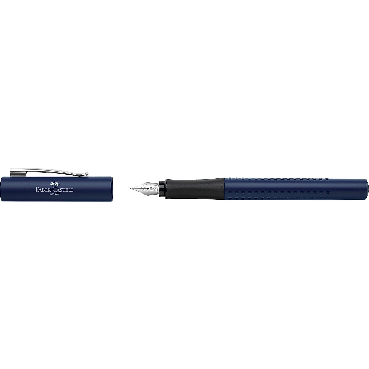 Faber-Castell Grip 2011 Fountain Pen - Extra Fine Nib, Classic Blue, (140807)